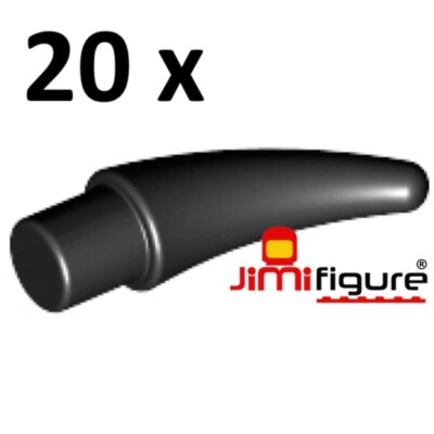 NEW 20 x LEGO Small Barb Horn Claw Tooth Black 53451 Genuine Bulk Lot ...