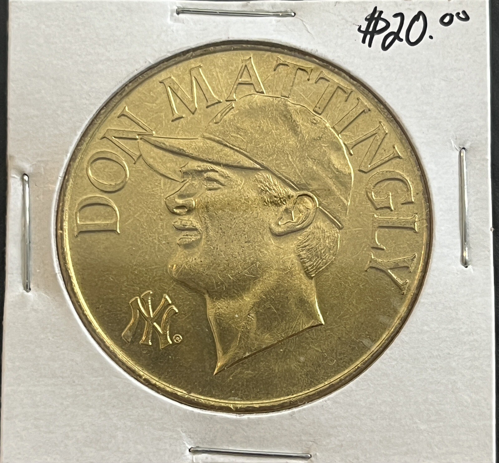 1990 Bandai Brass Coin Don Mattingly Yankees | eBay