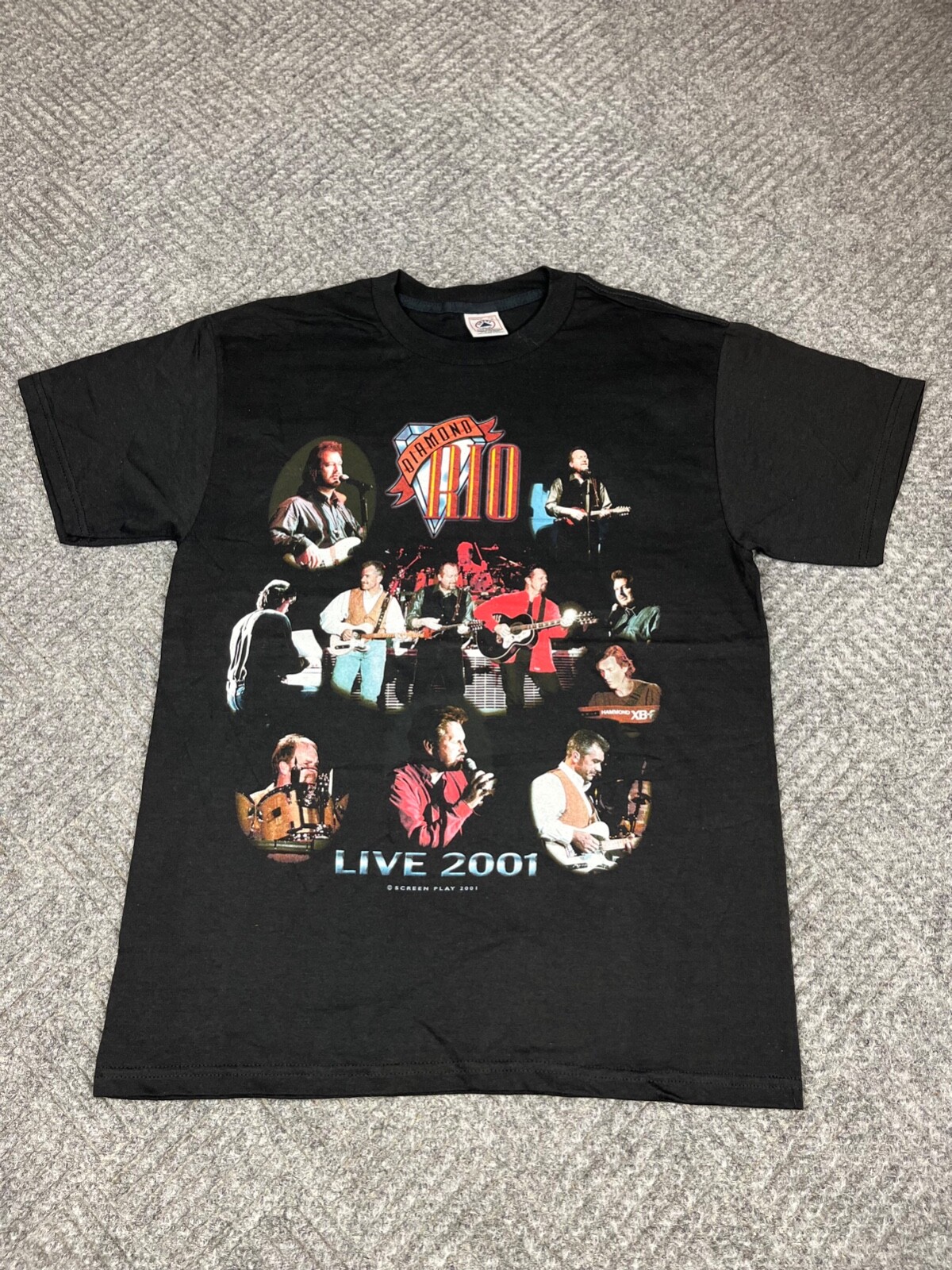 Vintage 2001 Diamond Rio Tour T-Shirt Mens Size Mediu… - Gem