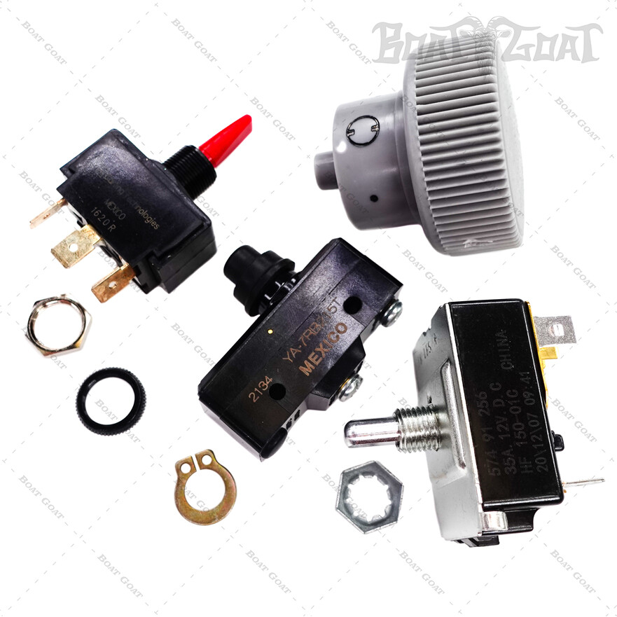 MotorGuide Switch Replacement Kit + Knob (5-Speed Foot Pedal Trolling ...
