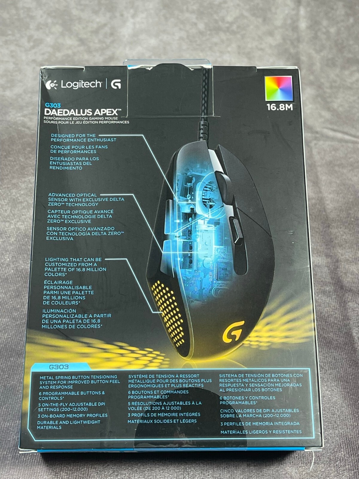 Logitech G303 Daedalus Apex Performance Edition Gaming Mouse - Black ...