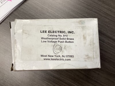 New NSI TA1786B Weatherproof Solid Brass Low Voltage Push Button | eBay