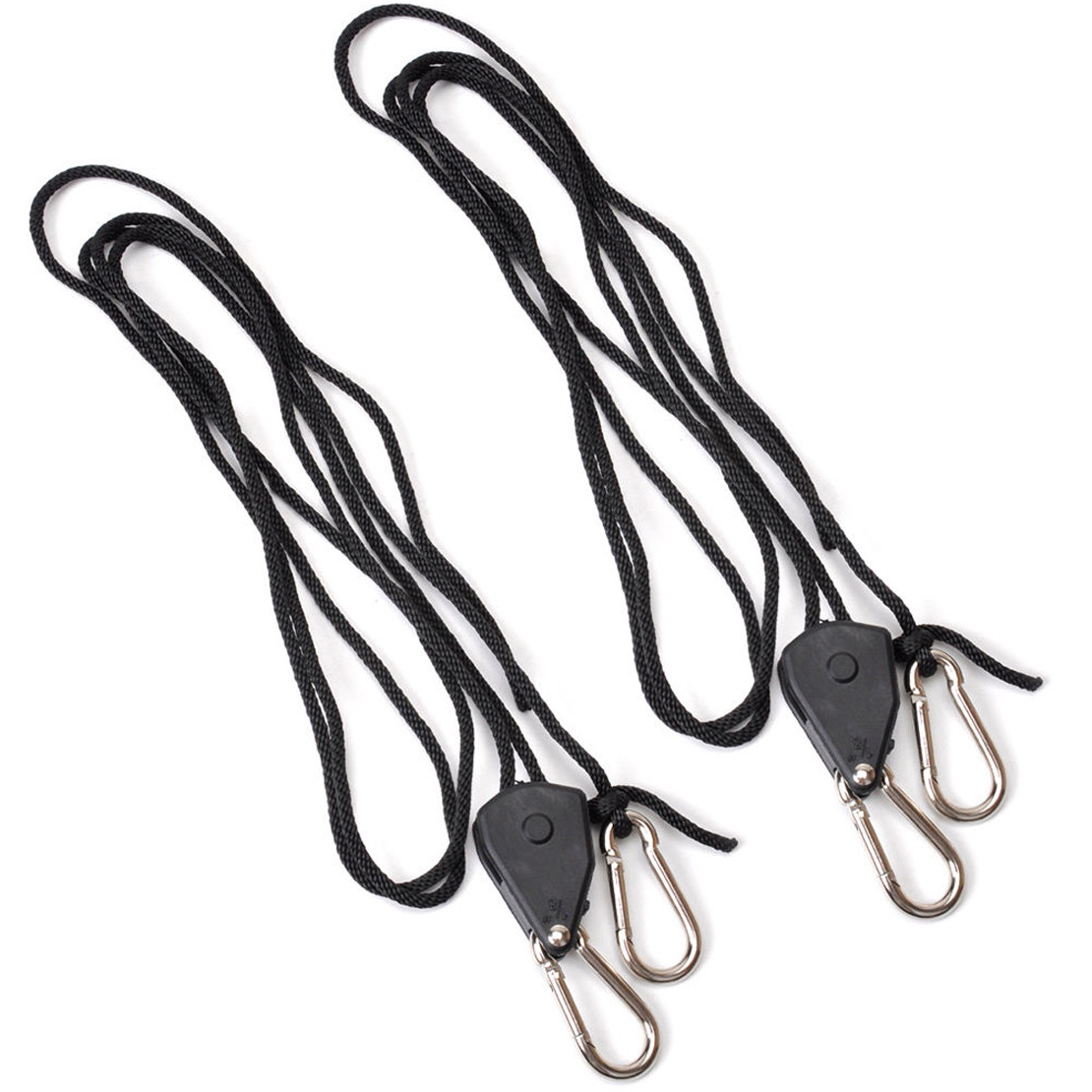 2x 1/8" Grow Light Rope Hanger Ratchet Reflector Hangers 150lbs ...