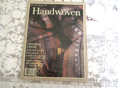 Handwoven Magazine Nov/Dec 1988. Loads of info and patterns for your ...