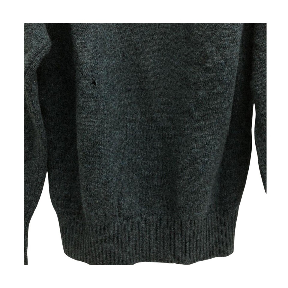 Pendleton Washable Wool Dark Teal Crewneck Sweater L- Read | eBay