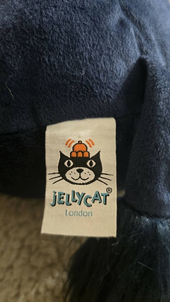 Jellycat London Luda Monster Stuffed Animal Dark Blue Plush 17" | eBay