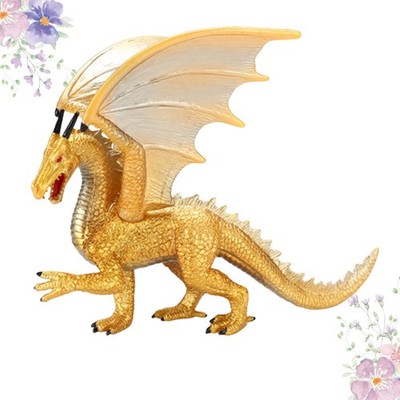 2 Count Dinosaur Ornament Simulation Animal Model Miniature Figurines ...