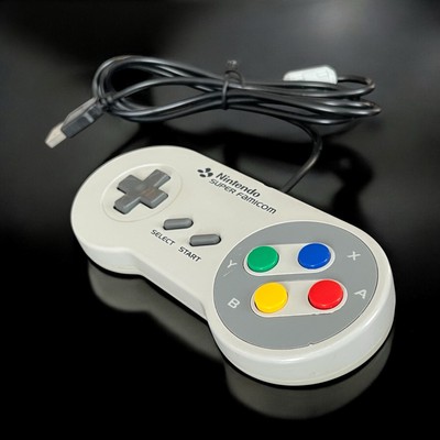 Classic USB Super Nintendo Controller Gray Super Famicom SNES SFC Wired ...