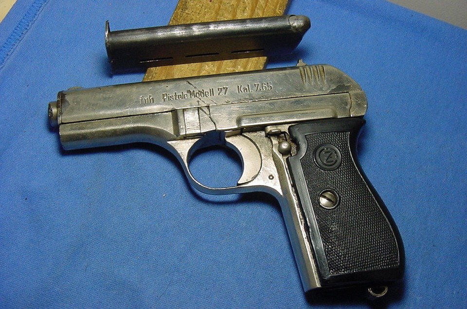 Original WWII Ceská Zbrojovka Czech CZ P Mod 27 vz Cal 7.65mm 32 8 Rd ...