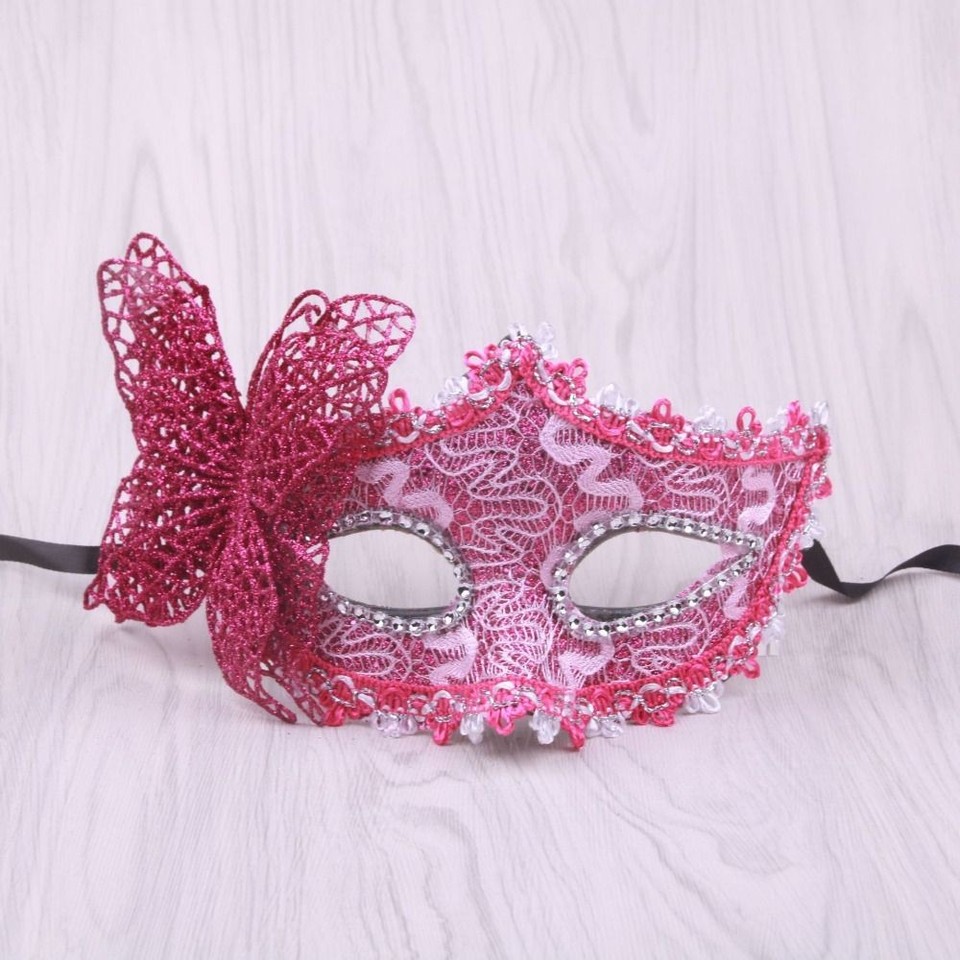 Fashion Mardi Gras Mask Side Butterfly Eye Mask New Masquerade Mask ...
