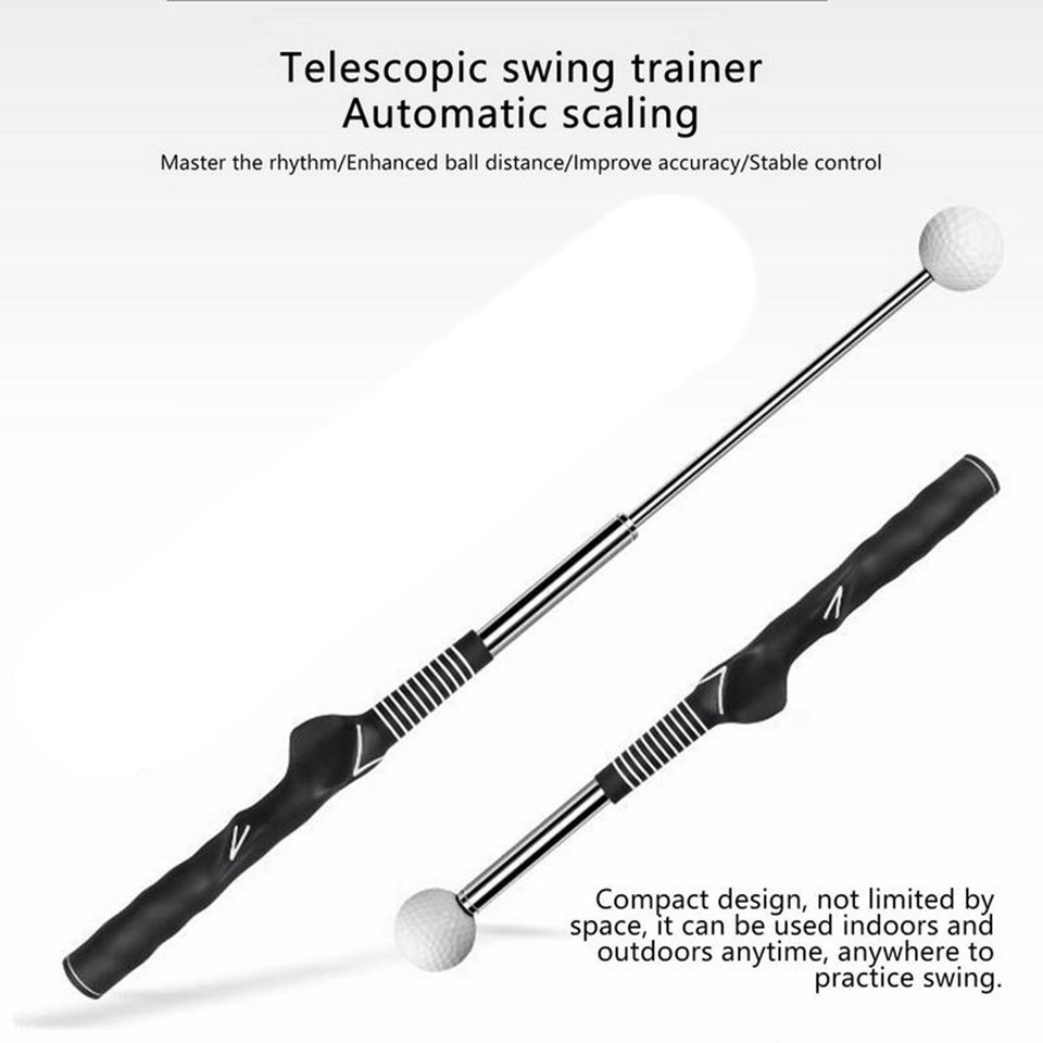 Swing Practice Stick Telescopic Swing Trainer Swing Master Training Aid ...