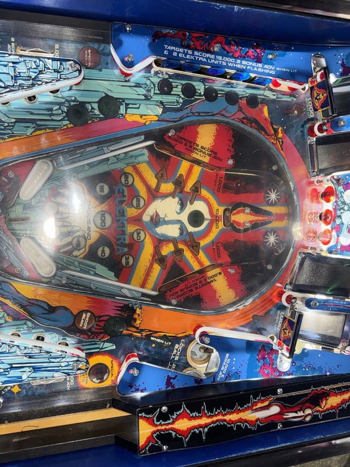 Elektra Pinball Machine Bally 1981 Restored Orange County Pinballs FREE ...