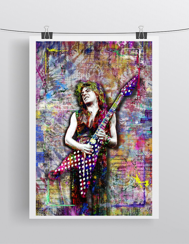 Randy Rhoads Poster, RANDY RHOADS OZZY GUITARIST Tribute Art Free ...