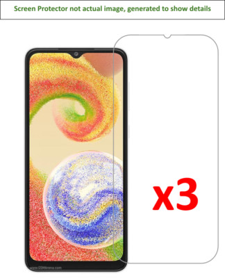 3x Samsung Galaxy A04/A04e/A04s Screen Protector w/ cloth | eBay