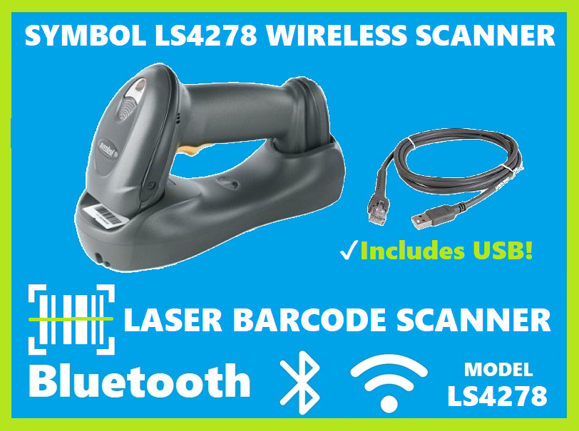 Symbol Zebra DS6878 LI4278 LS4278 Wireless Barcode Scanners, BUILD YOUR ...