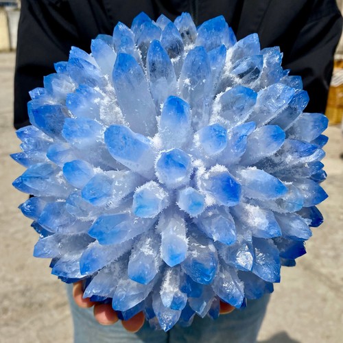 11.9LB New find blue Phantom Quartz Crystal Cluster mineral samples ...