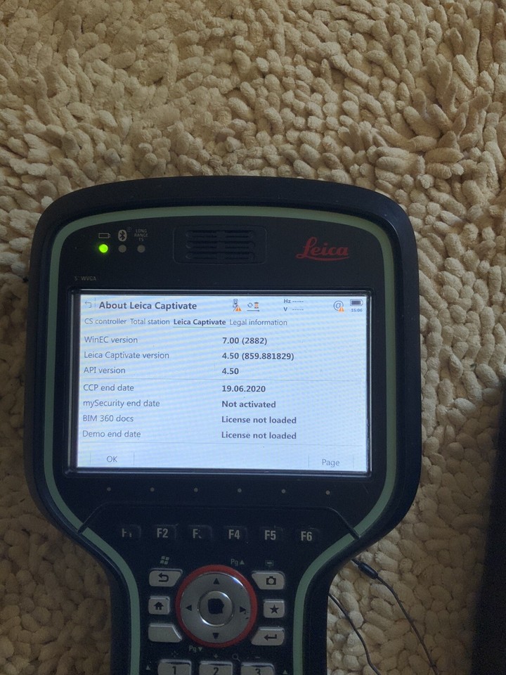 LEICA CS20 3.75G FIELD CONTROLLER FOR ROBOTIC AND SURVEYING. (Great ...