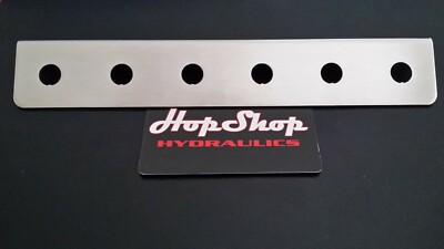 LOWRIDER HYDRAULICS Switch Plate Panel 6 Hole (STAINLESS) 16g | eBay