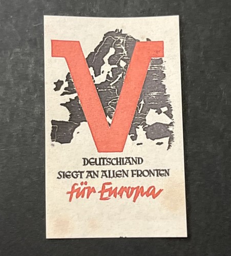 WWII WW2 Nazi Germany Third Reich German Victory For Europa Vignette ...