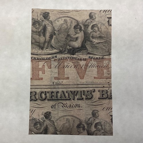 ~1862 Mechanics Bank Augusta, Georgia 25 Cents Civil War Fractional ...