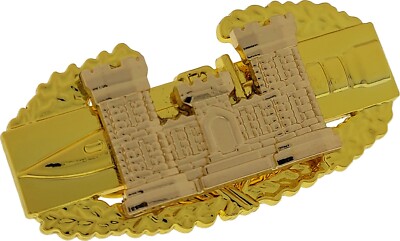 Engineer Combat Action Badge US Army Sapper CAB Insignia Military Medal ...