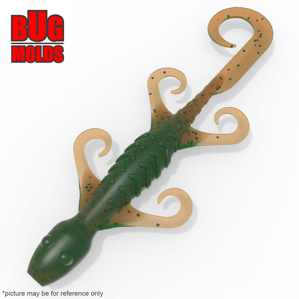 Bait DIY Fishing Mold Soft Plastic Baits Lure Plastisol Bass Lizard | eBay