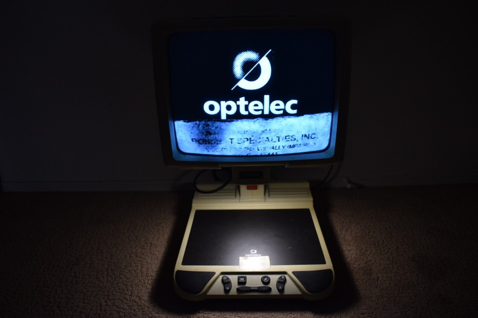 Optelec ClearView 300 Black & White 17" CRT Low-Vision Magnifier ...