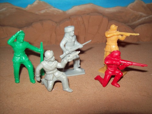 Lot of four original, vintage Tim Mee multi color Frontiersmen or ...