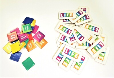 Game of Life Game Replacement Parts Pieces 25 Life Tiles and 23 Spin ...