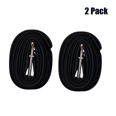 2x Bicycle Inner Tube Race 28 700c x 18-25 with 60mm Presta Removable ...