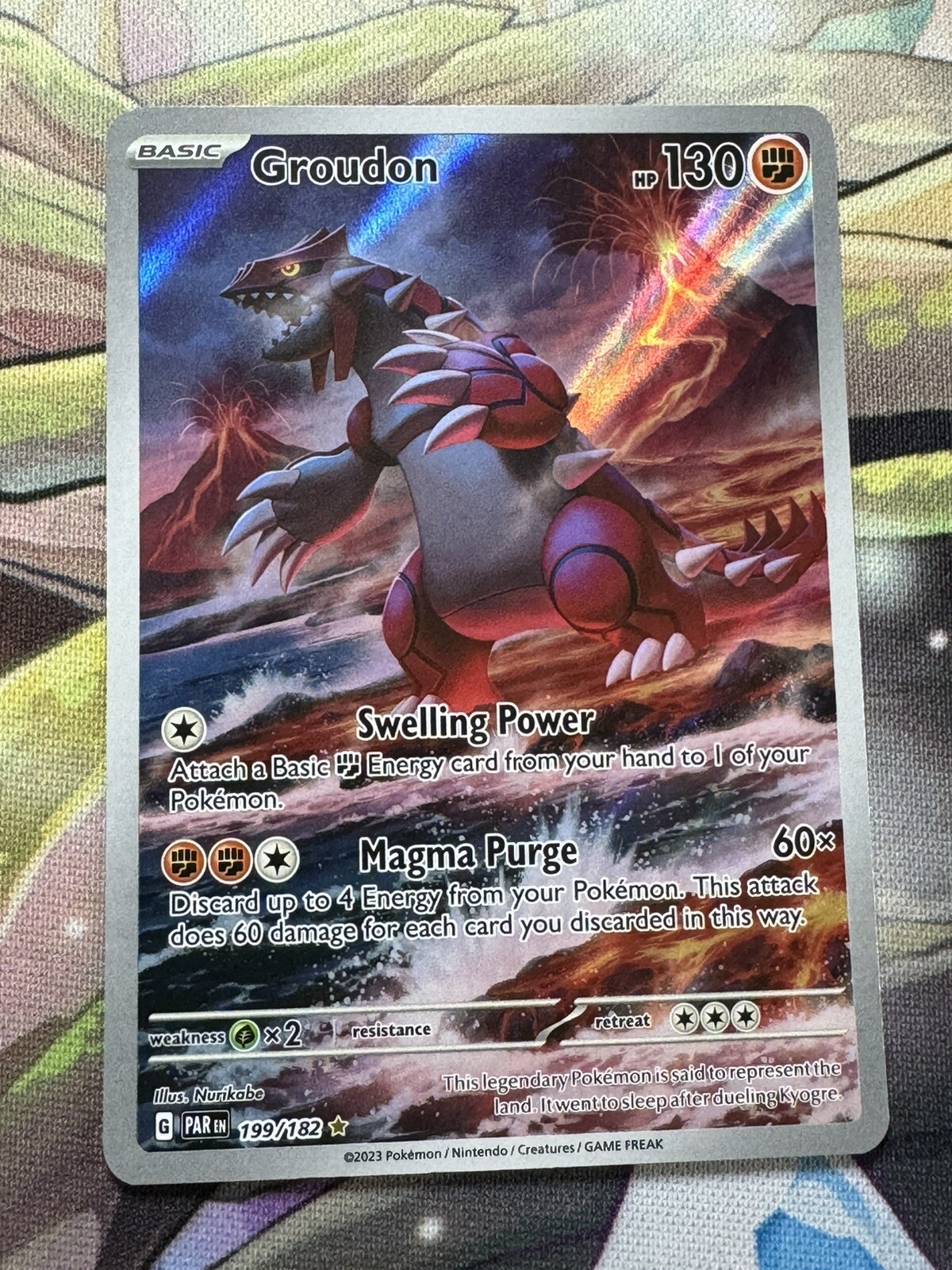 Pokémon TCG Groudon Paradox Rift 199/182 Holo Illustration Rare | eBay