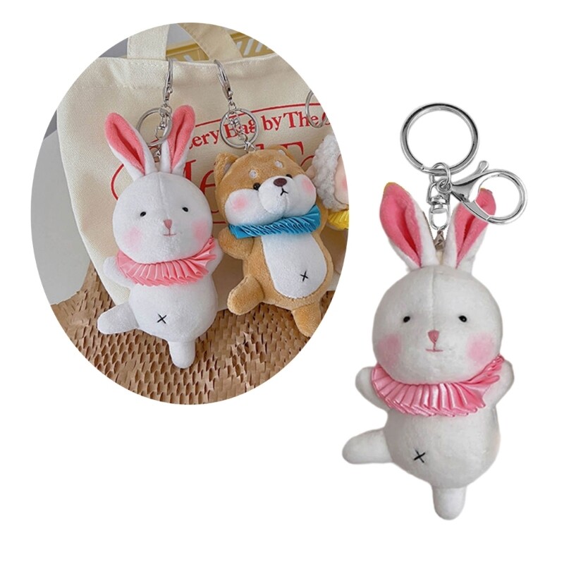 Cute Keyring Plush Toy Keychain Jewelry Stylish Women Girls Accessories ...