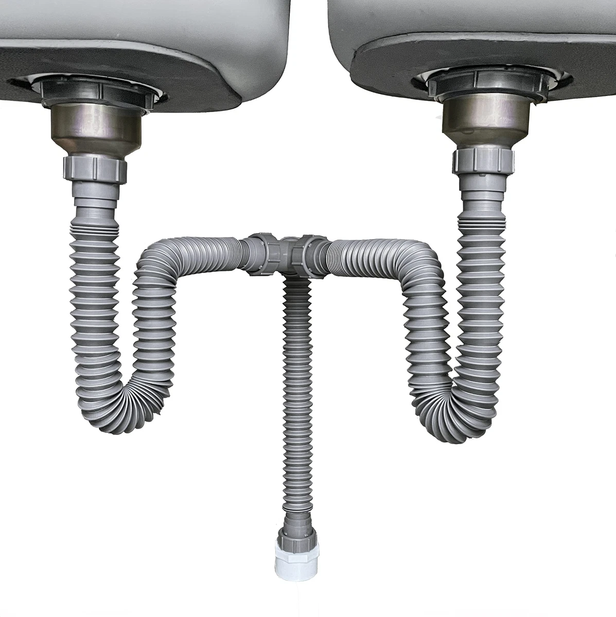 Double Kitchen Sink Plumbing