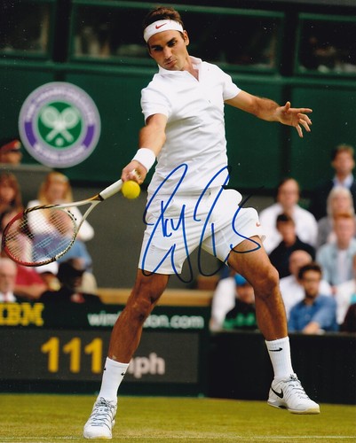 ROGER FEDERER SIGNED AUTOGRAPH 8X10 PHOTO TENNIS | eBay