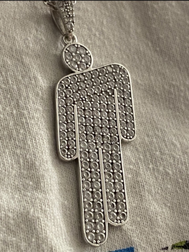 Billie Eilish Authentic Silver Blohsh Necklace | eBay