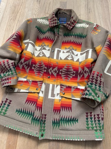 Vintage Pendleton Wool Blanket Coat 80s 90s Men’s M/L “Chief Joseph ...