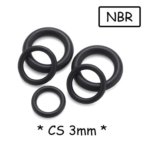 Seals O Rings - 3,0 mm Cross Section Nitrile NBR Black Rubber Metric O ...