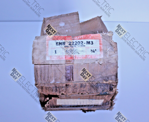 Crouse Hinds, ENR 22202-M3, Dual Double Outlet Plug 20a 3/4" .75 ...