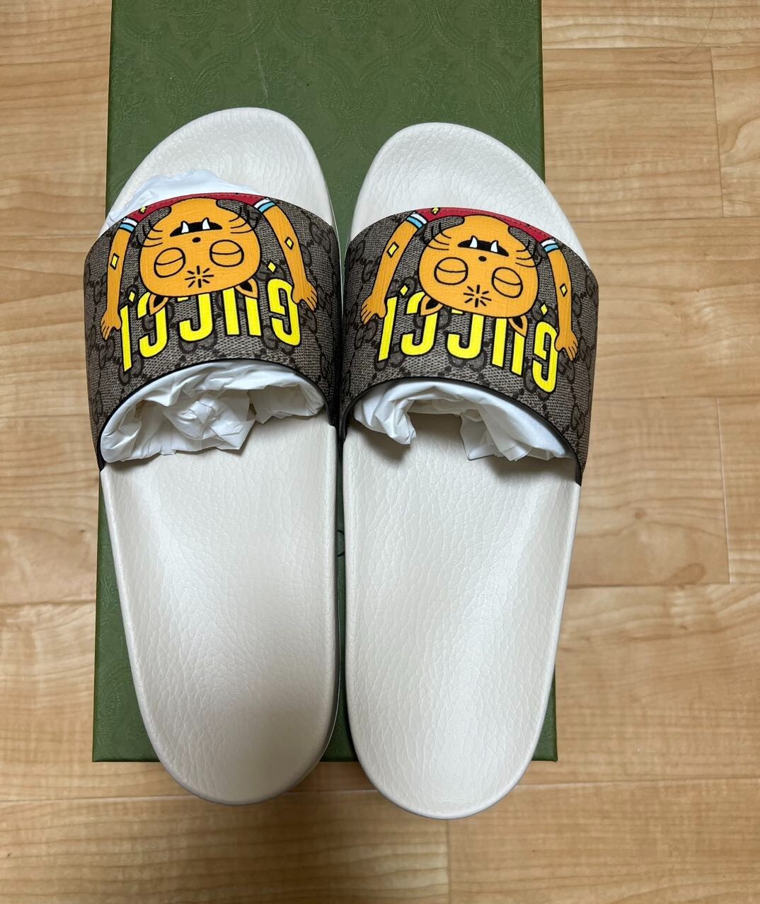 Pablo Delcielo x Gucci GG Supreme Slide 'Cat' | eBay