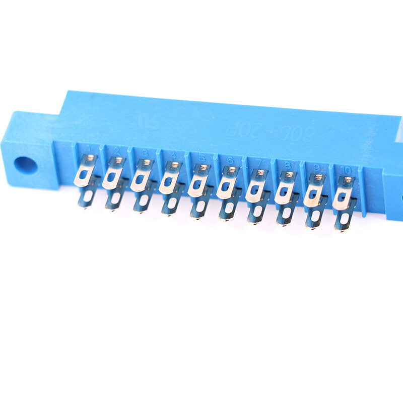 1x Card edge connector double row 2x10 20 Pin 3.96mm pitch slot solder ...