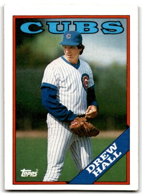 1988 Topps Baseball Card Drew Hall Chicago Cubs #262 | eBay