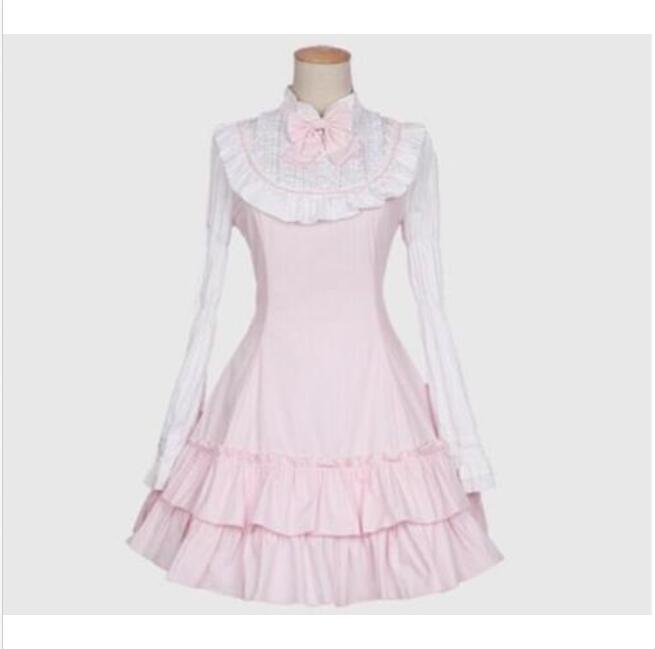 Vintage Gothic Princess Ruffle formally dress Lolita cosplay dress ...