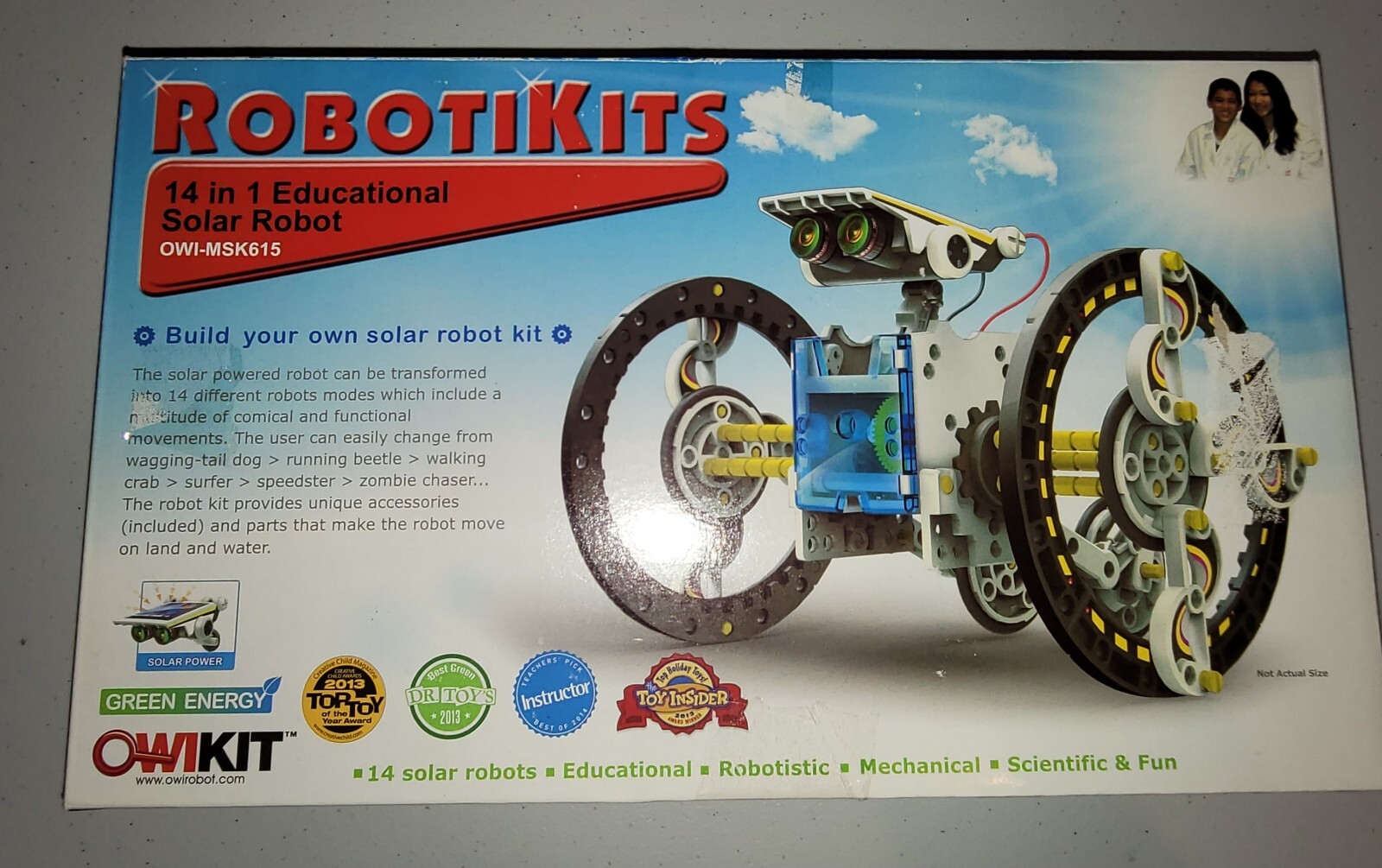 Owikit Robotikits 14 in 1 Educational Solar Robot OWI-MSK615 | eBay