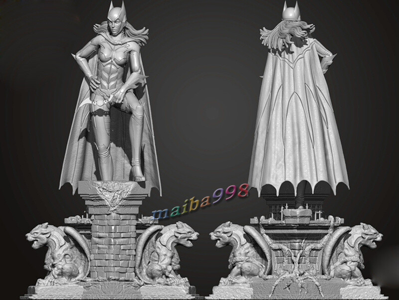 1/6 40cm Batgirl Arkham 3D Printing GK Figure Model Kit Unpainted ...