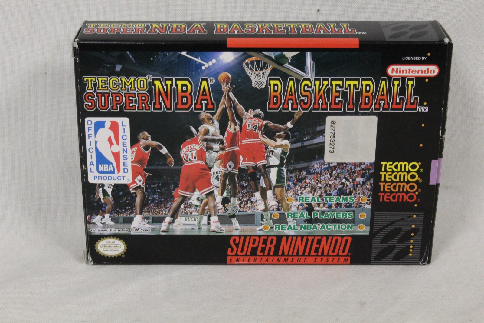 Tecmo Super NBA Basketball (Super Nintendo SNES) Authentic BOX ONLY NO ...