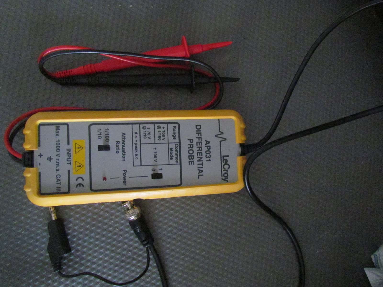 Lecroy AP031 Differential Probe 25 MHz, 14 ns, 50 Hz to 80dB, +/- 700V ...