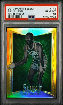 2012 Panini Select Gold Prizm Bill Russell #144 /10 PSA 10 Gem Mint | eBay