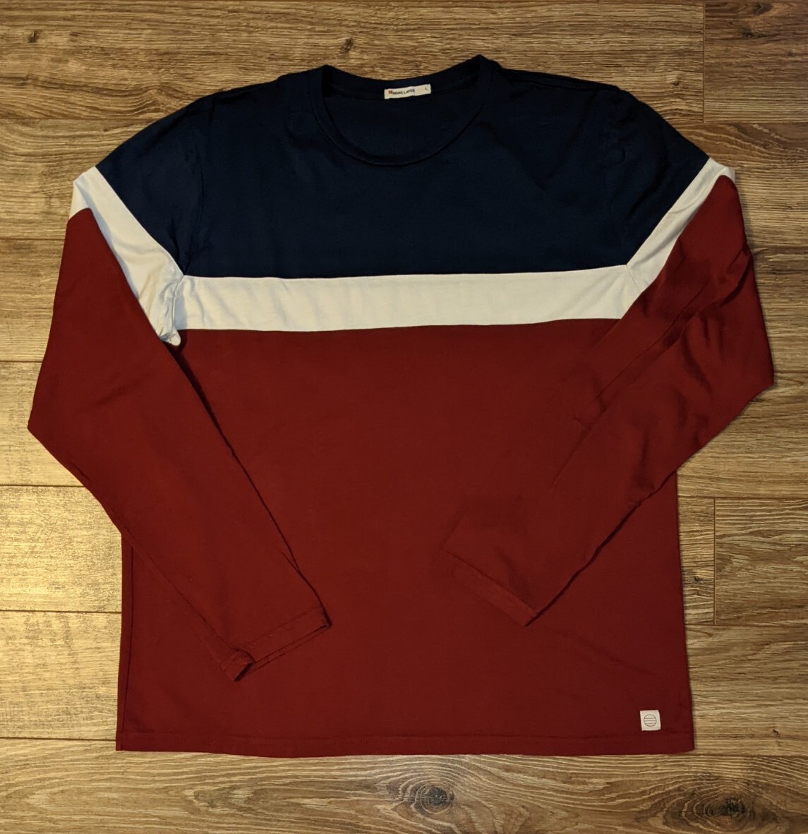 Marine Layer Men's Burgundy Navy White Colorblock LS T-Shirt - L EUC | eBay