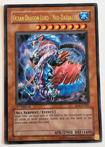 OCEAN DRAGON LORD - NEO DAEDALUS - SD4-EN001 - ULTRA RARE - 1st - YU-GI ...