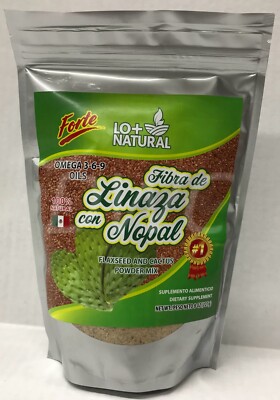 LO+ NATURAL Dietary Supplement Fibra de Linaza con Nopal Forte Powder ...